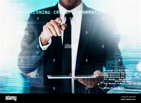 Hacking Cybercrime And Digital Overlay Of Credit Card Information Theft Identity Fraud And