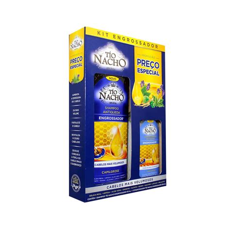 Shampoo 415mlcondicionador 200ml Tio Nacho Engrossador Preço Especial