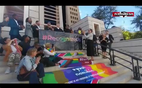 The Namibian On Twitter CELEBRATION Supporters Of Two Same Sex Couples Who Won Landmark