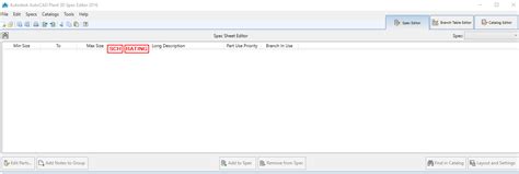 Solved Plant 3d Spec Editor Autodesk Community