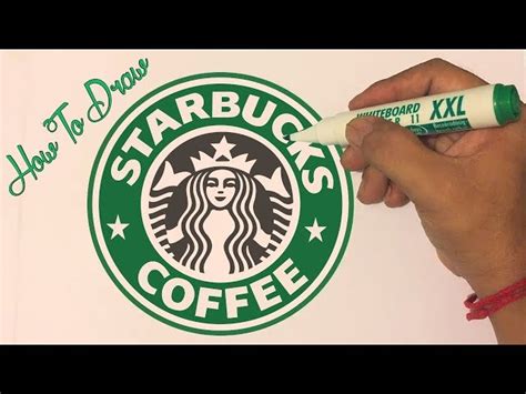 Starbucks Logo Drawing Easy Step By Step