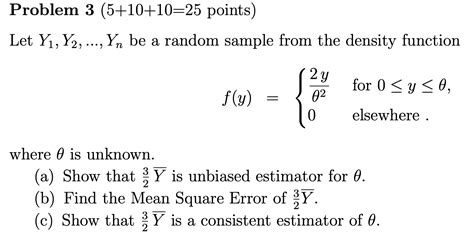 solved problem 3 5 10 10 25 points let y1 y2 … yn be a