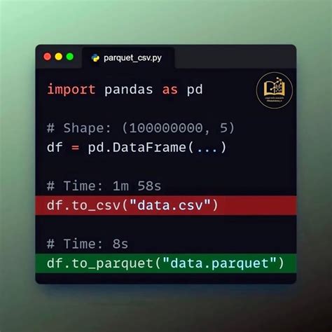 Bigdata Csv Parquet Data Datascience Dataanalytics