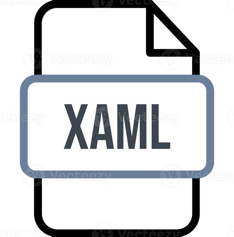 Xaml File Icon With Bold Outline Art 57912410 PNG
