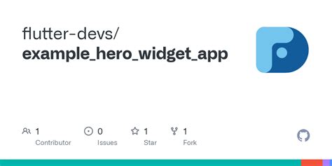 Github Flutter Devs Example Hero Widget App