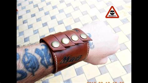 Браслет из кожи и шнур кожи. - YouTube