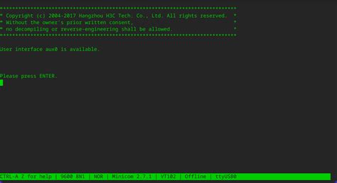 在linux使用serial Console 連接switch King Zone