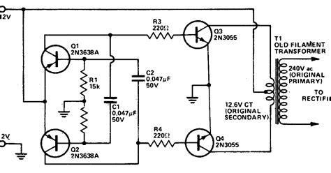 DC To DC AC Inverter Circuit Diagram Electronic Circuit Diagrams Schematics