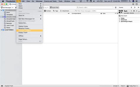 Compacting Folders In Mozilla Thunderbird