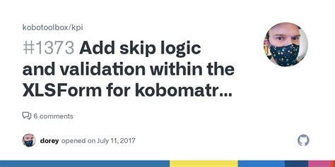 Add Skip Logic And Validation Within The Xlsform For Kobomatrix Rows