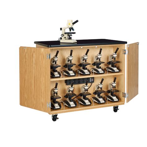 Mobile Charging Station Microscope Storage Microscopy