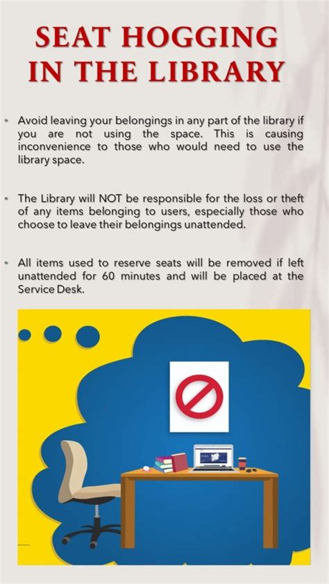 Avoid Seat Hogging Lkcmedicine Medical Library