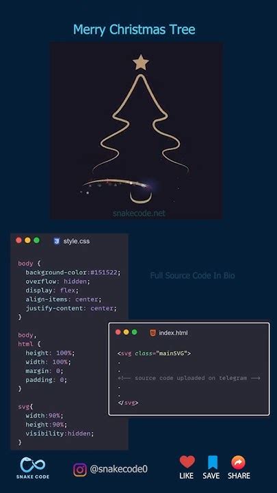 Merry Christmas Tree Animation Using Html Css Js Christmas Merrychristmas Cssanimation