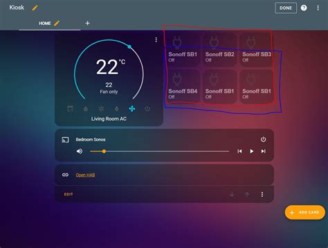 Lovelace Custom Button Card Postioning Frontend Home Assistant