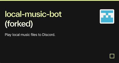 Local Music Bot Forked Codesandbox Local Music Bot Forked Codesandbox