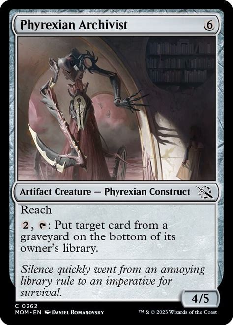 Phyrexian Archivist March Of The Machine Magic The Gathering