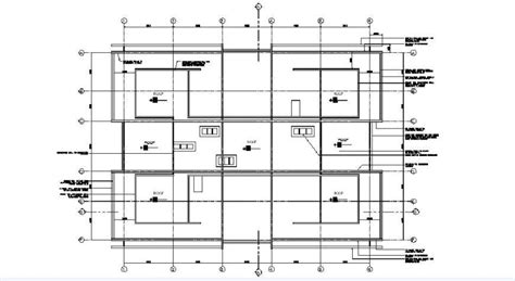 The Tower Roof Floor Level Constructive Structure Drawing Details Dwg