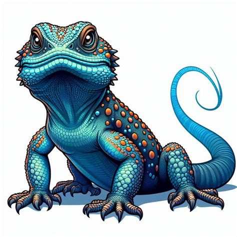 Lizard Vector Cartoon Illustration Premium Ai Generated Vector