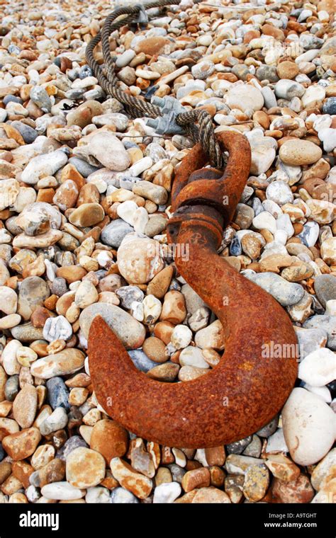 Large Rusty Hook Stock Photo Alamy