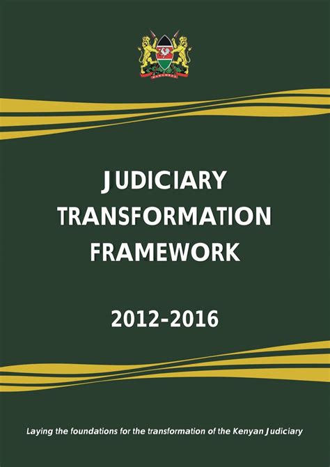 Judiciary Transformation Framework Kenya Law Reports