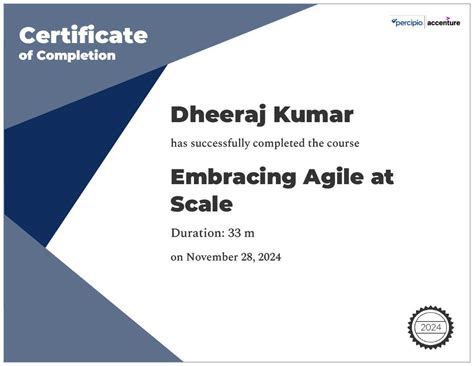 Certificate Of Completion For Agile Project Planning Dheeraj Malhotra