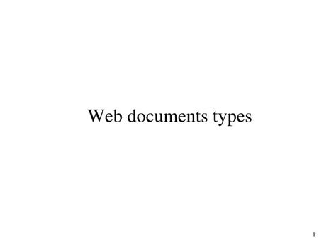 PPT Web Documents Types PowerPoint Presentation Free Download ID 1624881