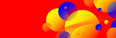 공 추상 빨간색 다채로운 복고풍 와이드 배너 디자인 배경 추상적인 다채로운 복고풍 기하학적 비즈니스 배너 배경 벡터
