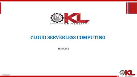 Aws Serverless Computing Introduction Session 2pptx