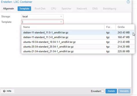 Container Templates Lxc Unter Proxmox Verwalten Tutorial
