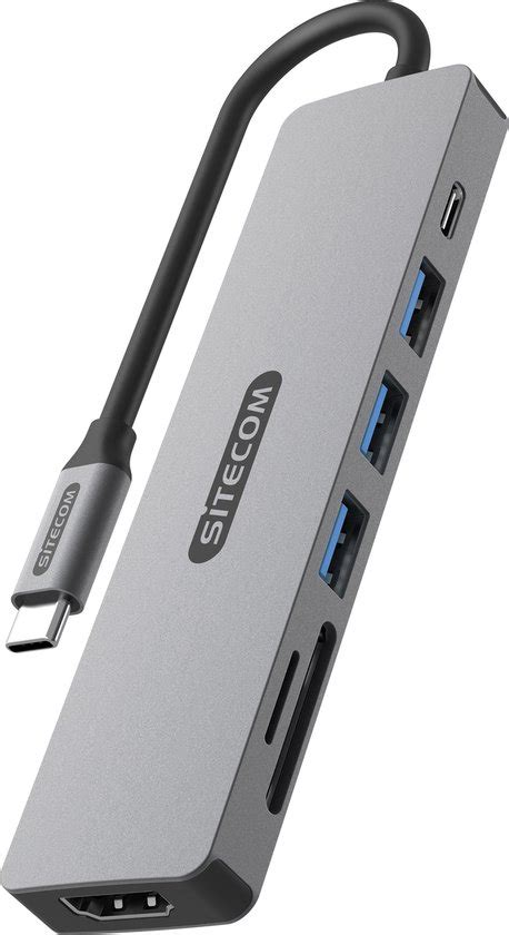 Sitecom In Usb C Power Delivery Multiport Adapter X Usb A Bol