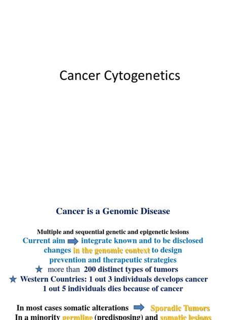 Cancer Cytogenetics Pdf Neoplasms Fluorescence In Situ Hybridization