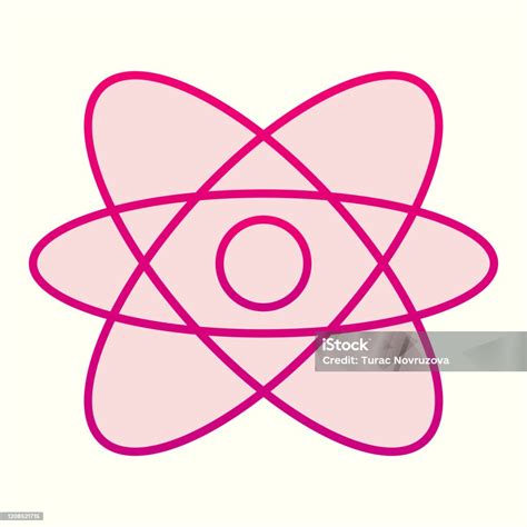 선 아이콘을 궤도 선으로 보전합니다 원형 원자 물리적 구조 천문학 벡터 디자인 개념 흰색 배경에 윤곽 스타일 그림 웹 및 응용 프로그램에 사용 Eps 10 개념에 대한 스톡