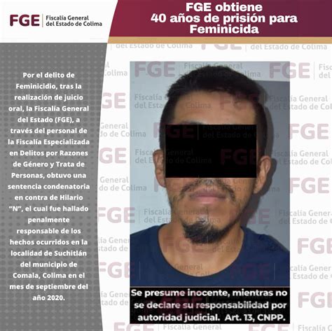 Fge Obtiene 40 Años De Prisión Para Feminicida Afmedios Agencia De