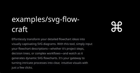 Examplessvg Flow Craft · Effortlessly Transform Your Detailed