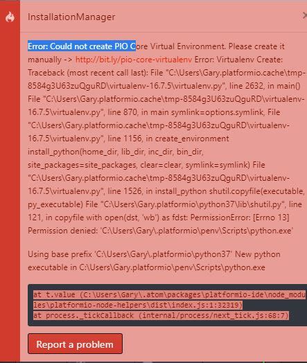 Installationmanager · Issue 2325 · Platformio Platformio Atom Ide · Github