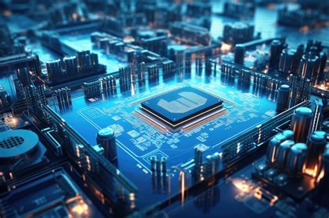 Premium AI Image Component Installation QC Of Circuit Board Fully