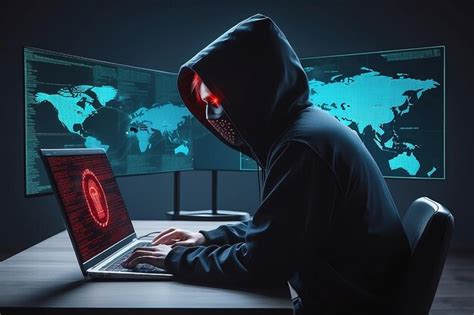 Premium Ai Image Wanted Hackers Coding Virus Ransomware Using Laptops And Computers Cyber