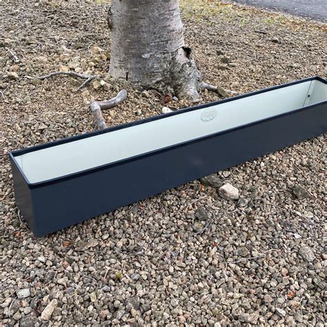 Window Box Planter Handmade Metal Planters Recycled Garden Pots For Gardening Lover