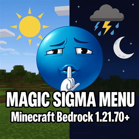 Magic Sigma Menu Gallery Minecraft Bedrock Scripts Curseforge