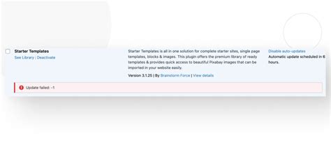 How To Fix The “update Failed 1” Error In Wordpress White Canvas