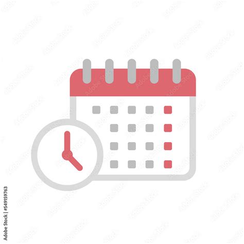 Schedule Task Management Icon Illustration Png Background Transparent Stock Illustration