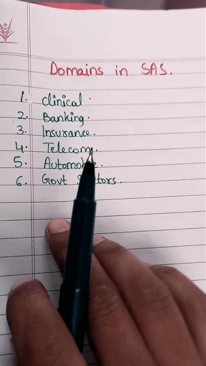 Domains In Sassas Notes Sas Sasprogramming Sasusers Youtube