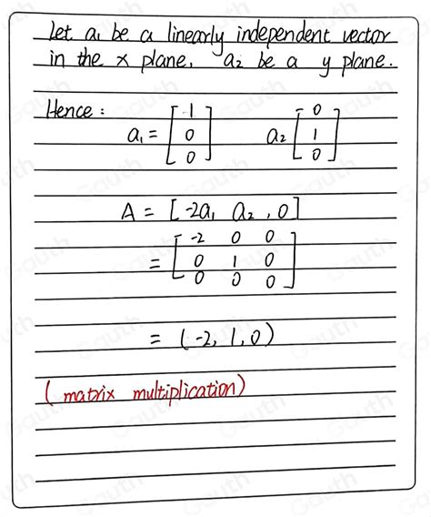 Solved Use Matrix Multiplication To Find The Orthogonal Projection Of 2 3 3 On The Xy Plane