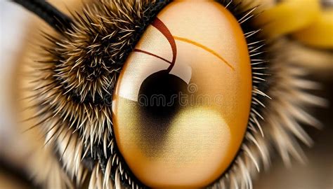 Bee Eye Closeup Insect Macro Detailed View Compound Eye Nature