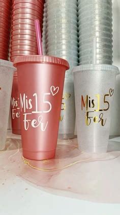 Vasos Para Xv Años Recuerditos De Xv Tematicas Para 15 Recuerdo