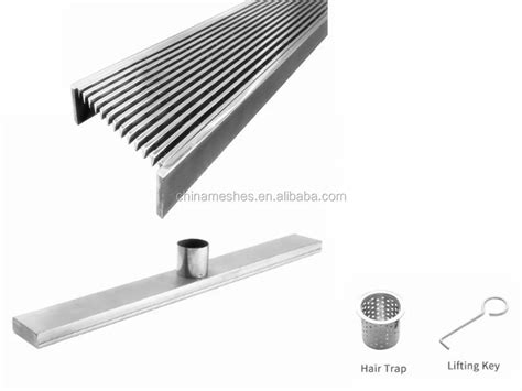 샤워 기초 스테인리스 선형 트렌치 드레인 커버