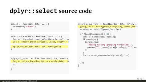 Learning Tidy Evaluation By Reimplementing Dplyr Speaker Deck