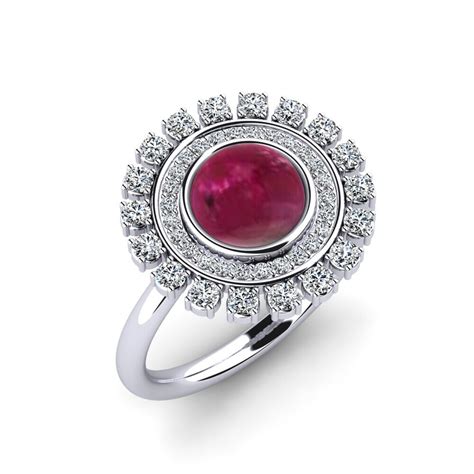 Order 1 6 Carat Cabochon Round Cut 925 Silver Ruby Glamira Ring Yonah