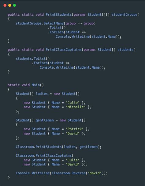 Use Params Keyword In C To Accept A Variable Number Of Arguments Of The Same Type