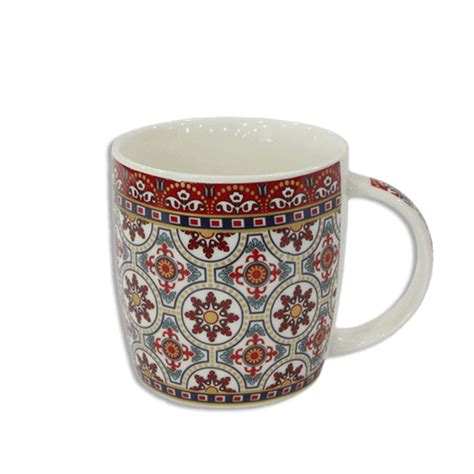 Blue And Brown Patterned Mug Freeshop